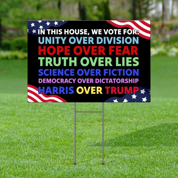 Harris 2024 Vote Yard Sign - Etsy