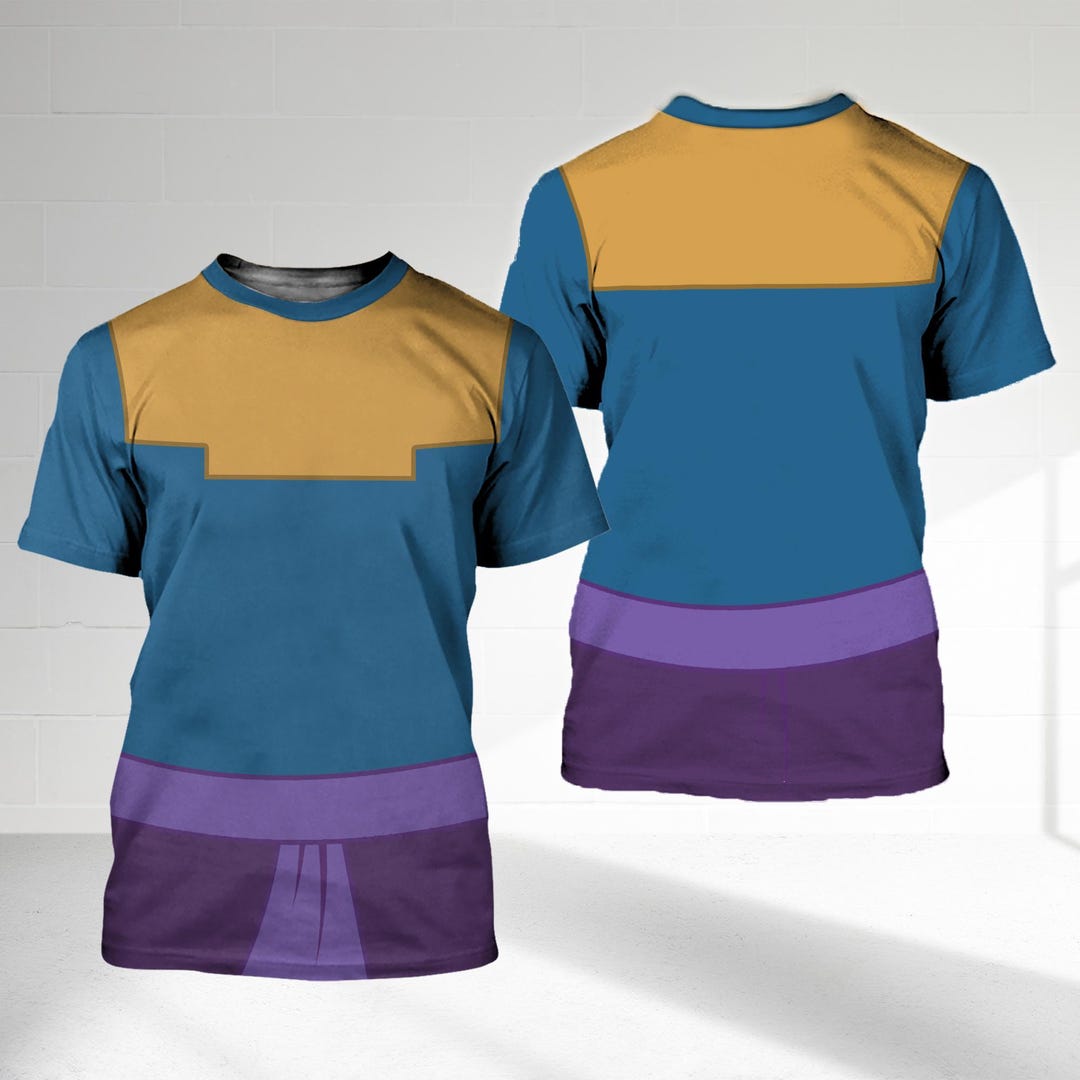 The Emperor New Groove Costume T-shirt, Kronk Halloween Cosplay Tee ...