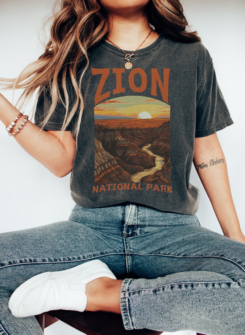 Zion National Park Shirt, Comfort Colors, Hiking Camping Tee - Etsy