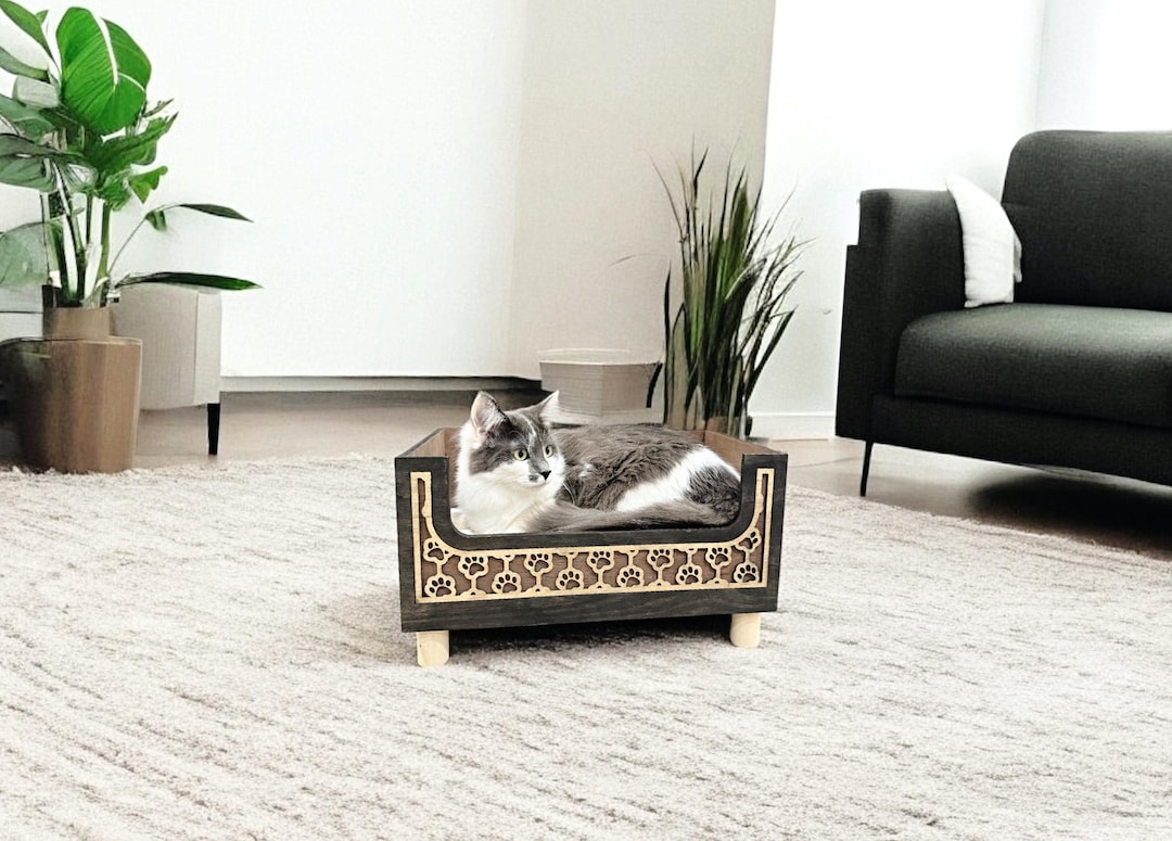 Cat Bed Modern Cat Furniture Personalized Cat Beds Custom Cat House Pet ...
