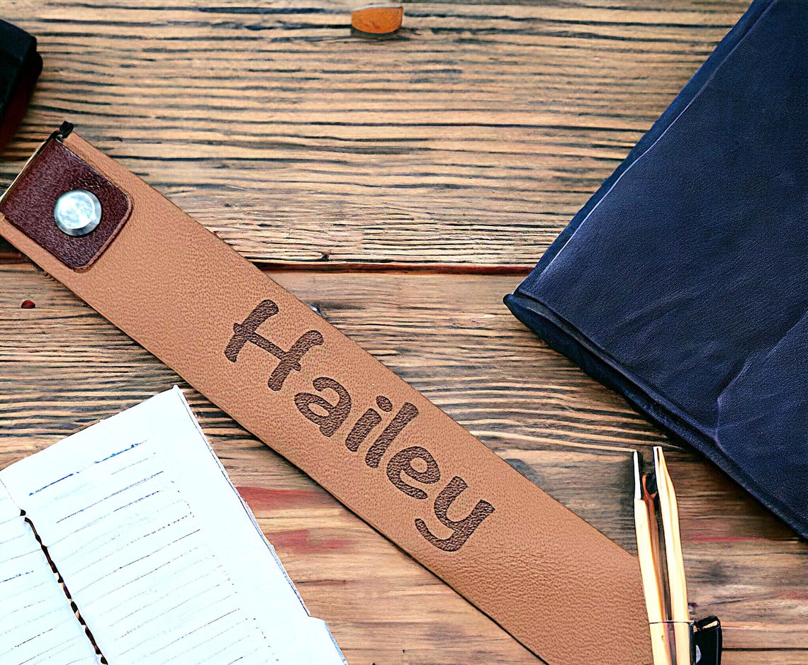 Personalized Leather Bookmark Custom Bookmarks Unique Bookmark Custom ...