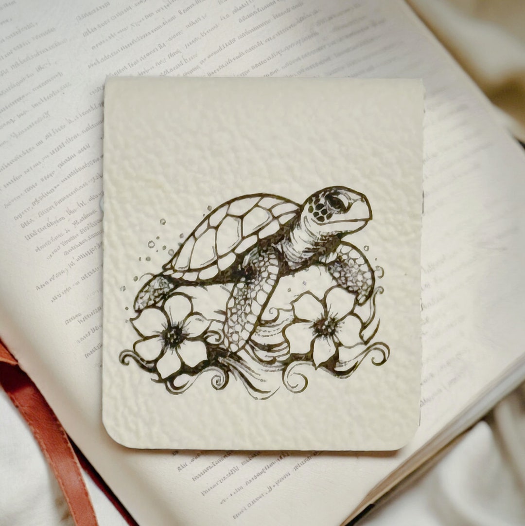 Engraved Bookmark Sea Turtle Bookmark Magnetic Bookmark Custom Bookmark ...