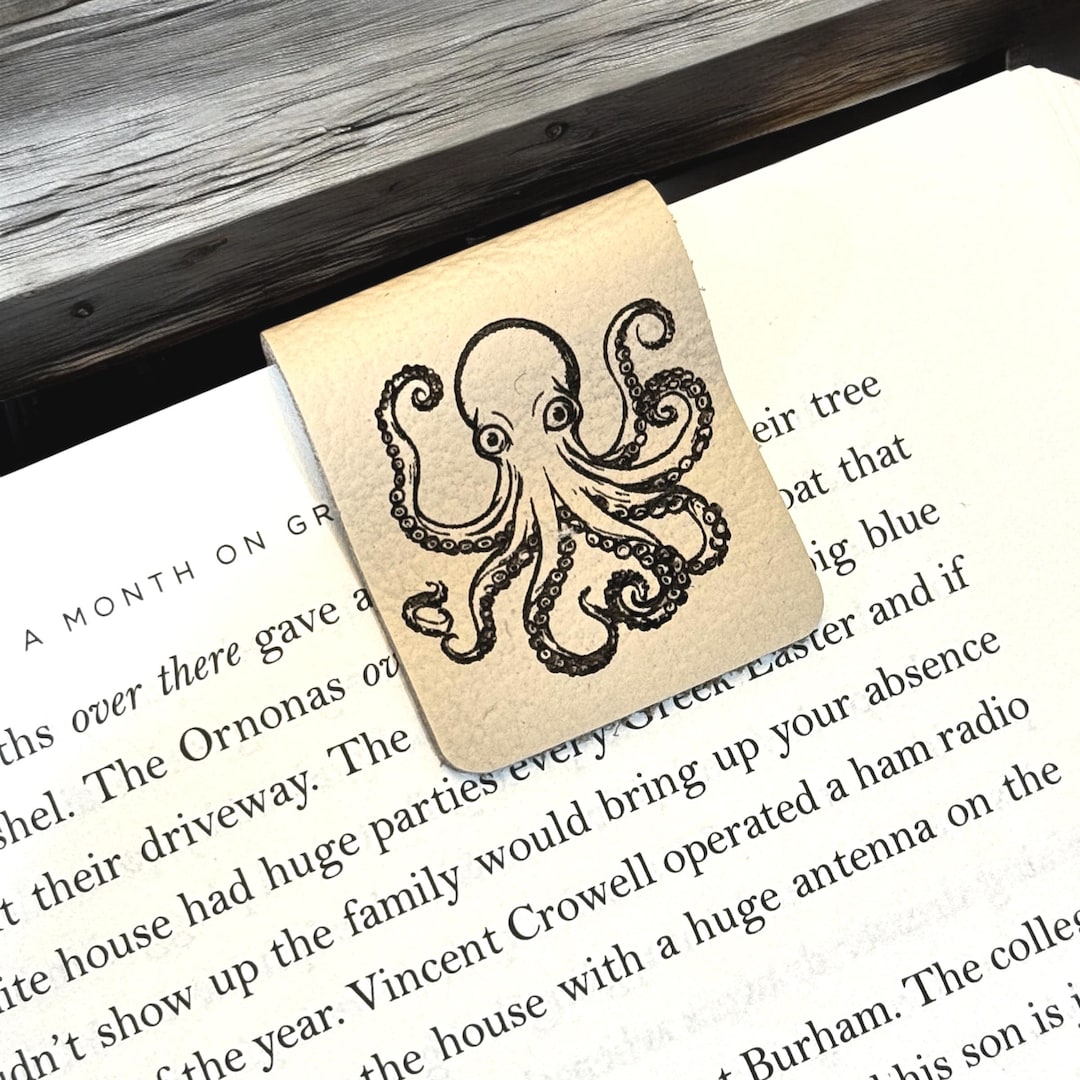 Octopus Bookmark Magnetic Bookmark Custom Bookmark Cute Bookmarks for ...