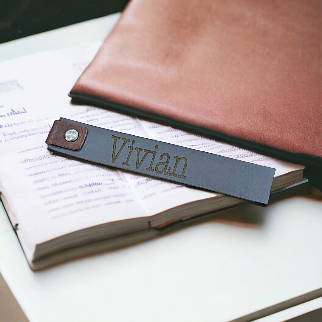 Personalized Leather Bookmark Custom Bookmarks Unique Bookmark Custom ...