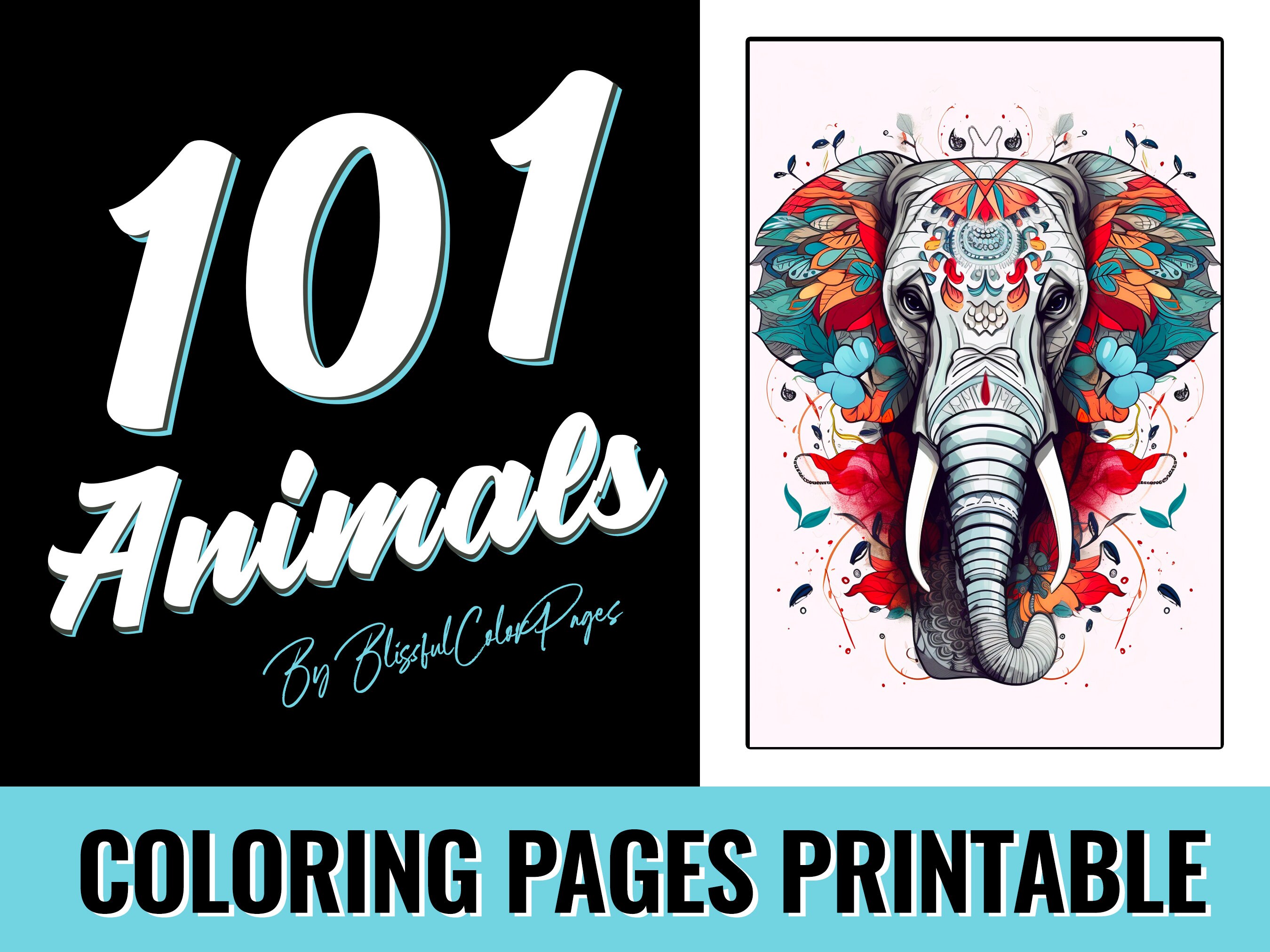101 Animalscoloring Pages: Safari Animals Coloring Pages, Forest ...