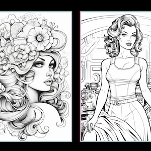 101 Pin up Girl - Printable Anime Pin up Girls Coloring Pages ...