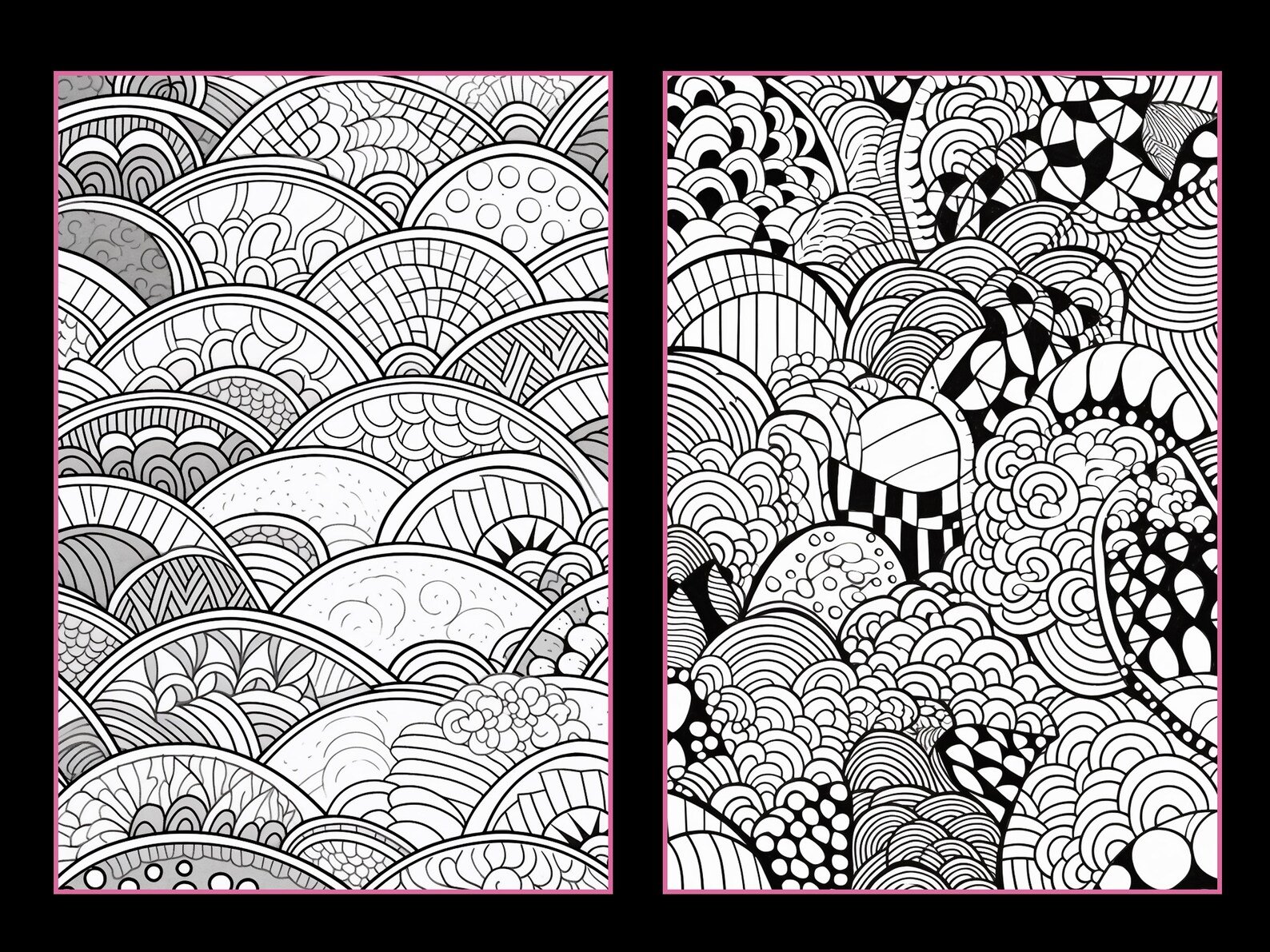 101 Patterns - Printable Coloring Page Patterns: Grayscale Adult ...