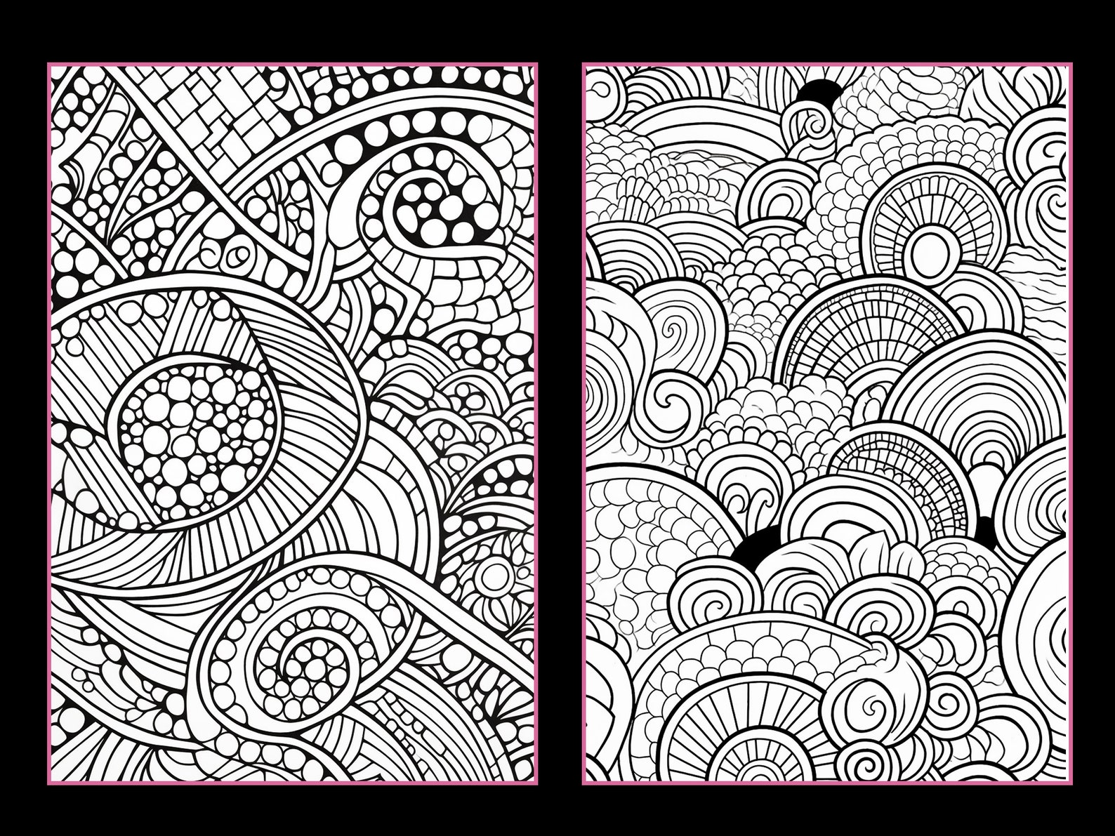 101 Patterns - Printable Coloring Page Patterns: Grayscale Adult ...