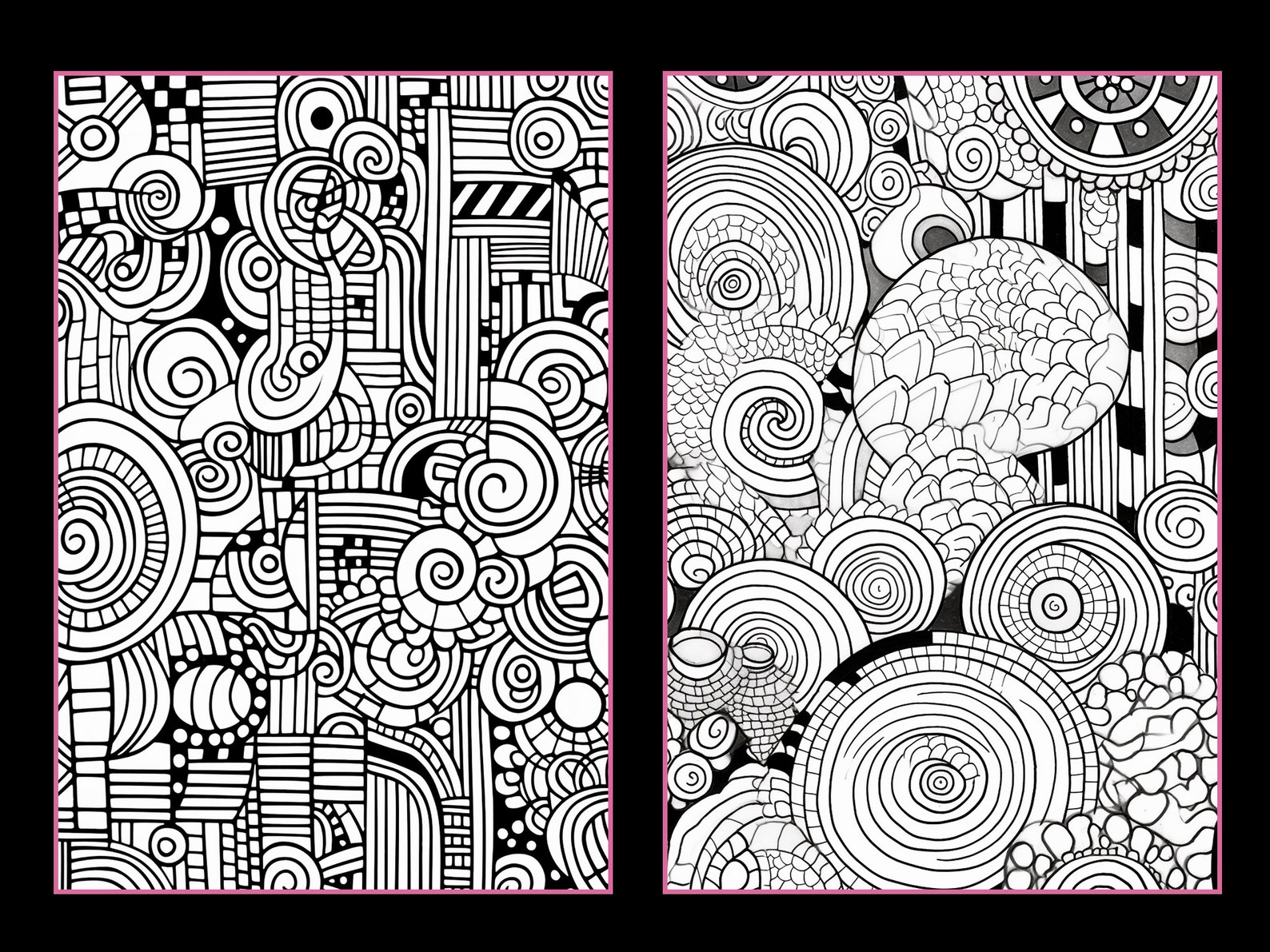 101 Patterns - Printable Coloring Page Patterns: Grayscale Adult ...