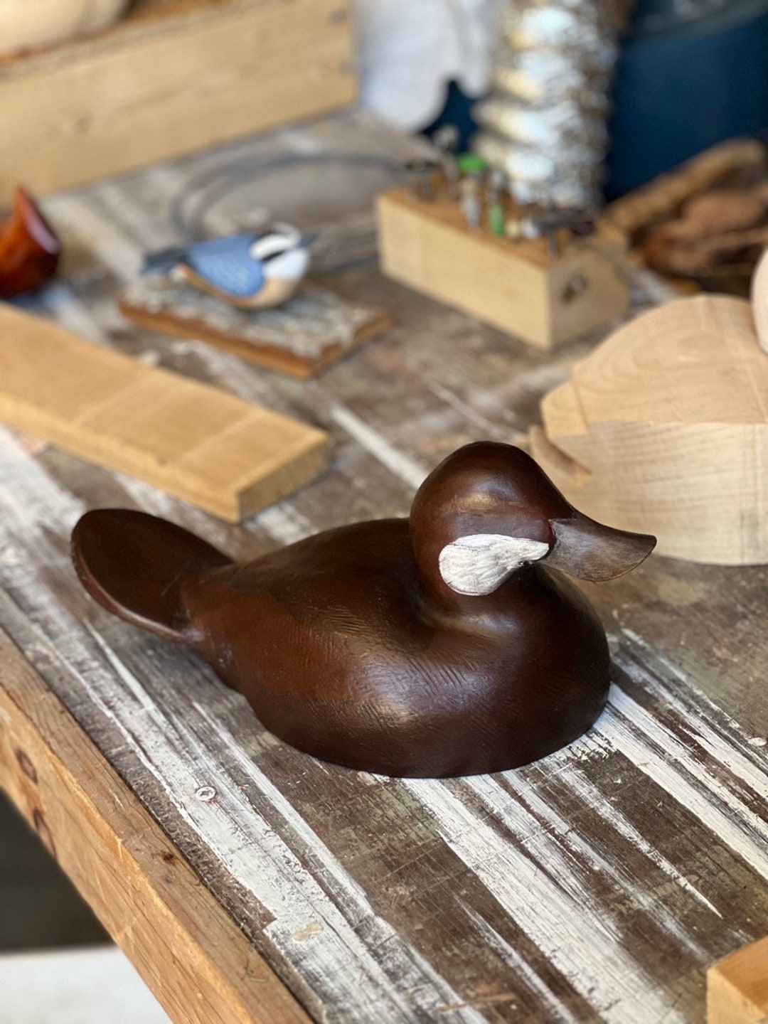 Antique Style Ruddy Duck - Etsy
