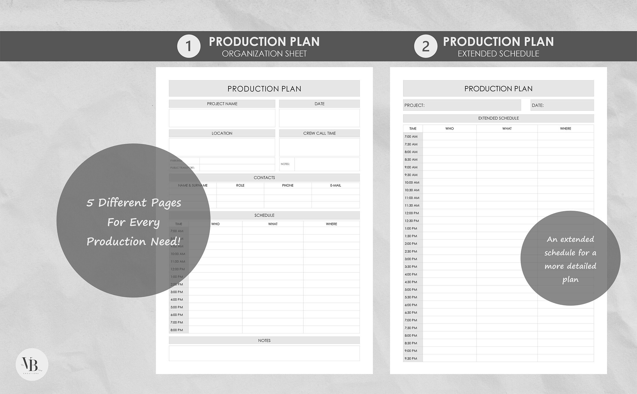 Production Plan Template the Ultimate Production Planner to Streamline ...