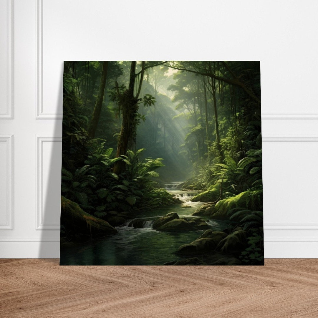 Premium Poster - Rainforest | Batic | Jungle | Nature | Art Print ...