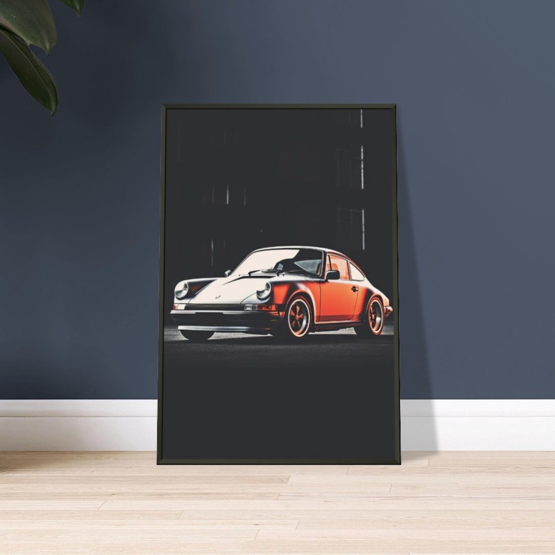 HD Vintage Porsche Poster in Frame | Porsche 911 | Retro | Art Print ...