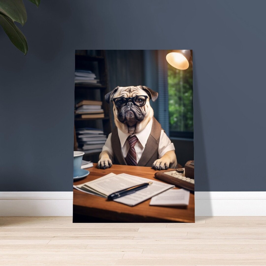 Mops Lehrer Geschenkidee Weihnachten Poster Mops Geschenk Poster ...