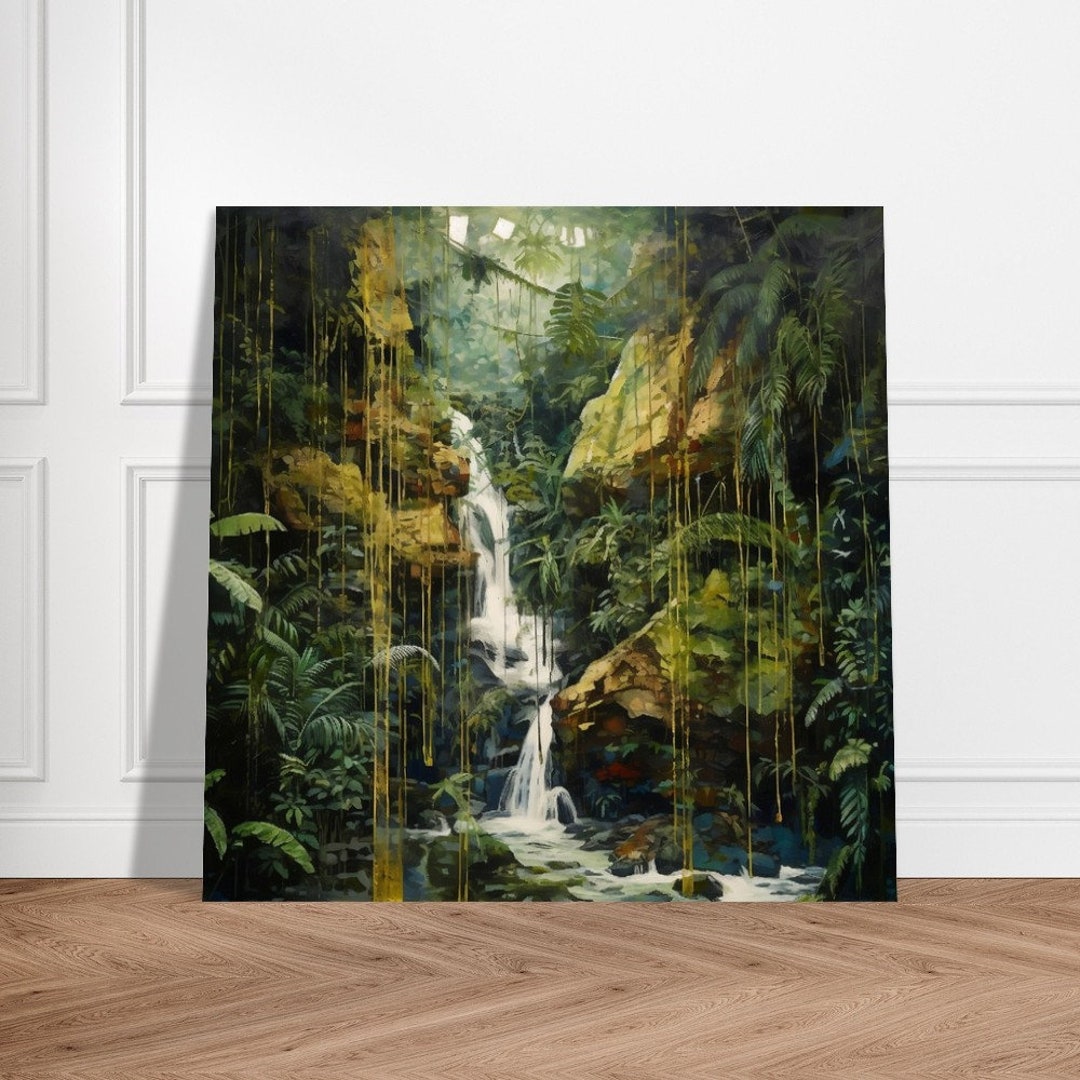 Premium Poster - Rainforest | Kintsugi | Jungle | Nature | Art Print ...