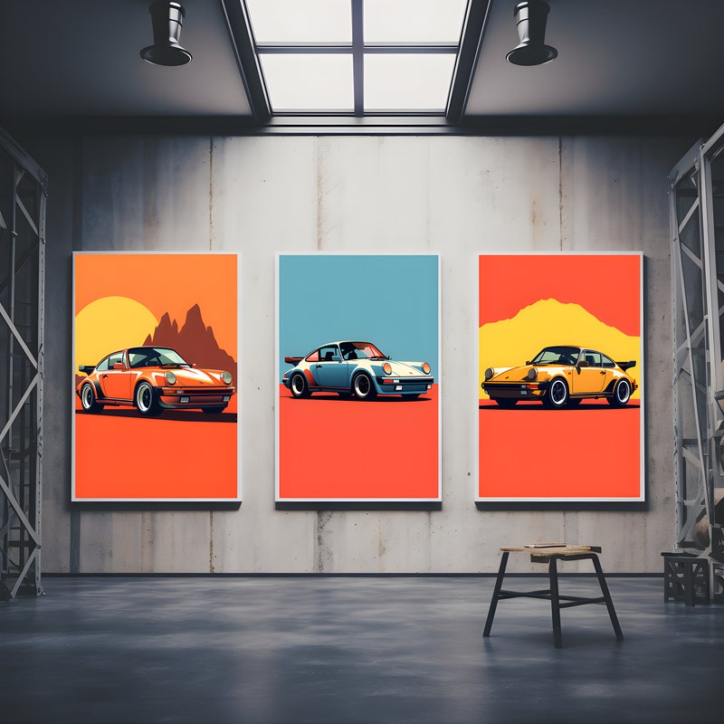 Porsche Art - Etsy