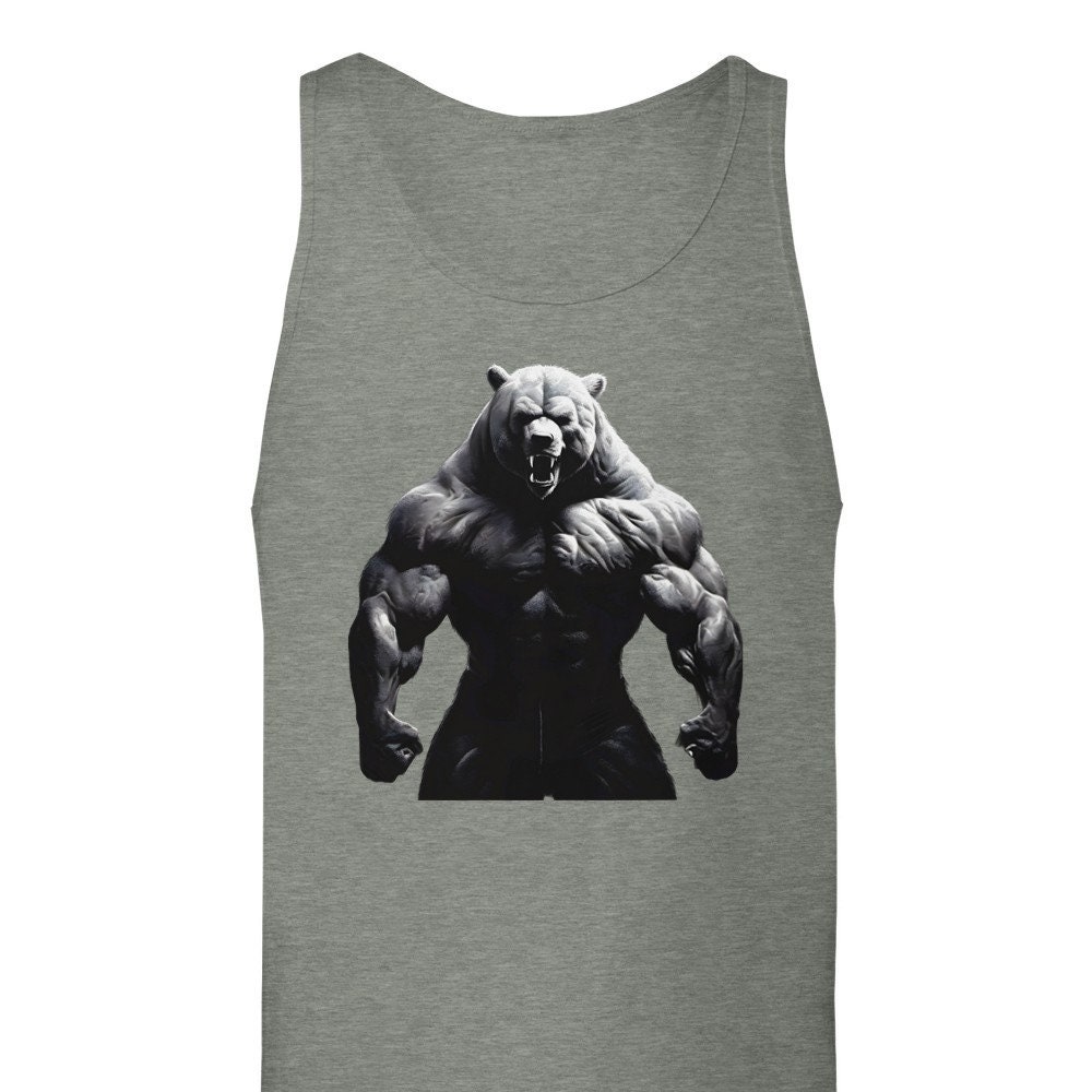 Grizzly Bear Gym Animal Bodybuilding Tank Top - Etsy
