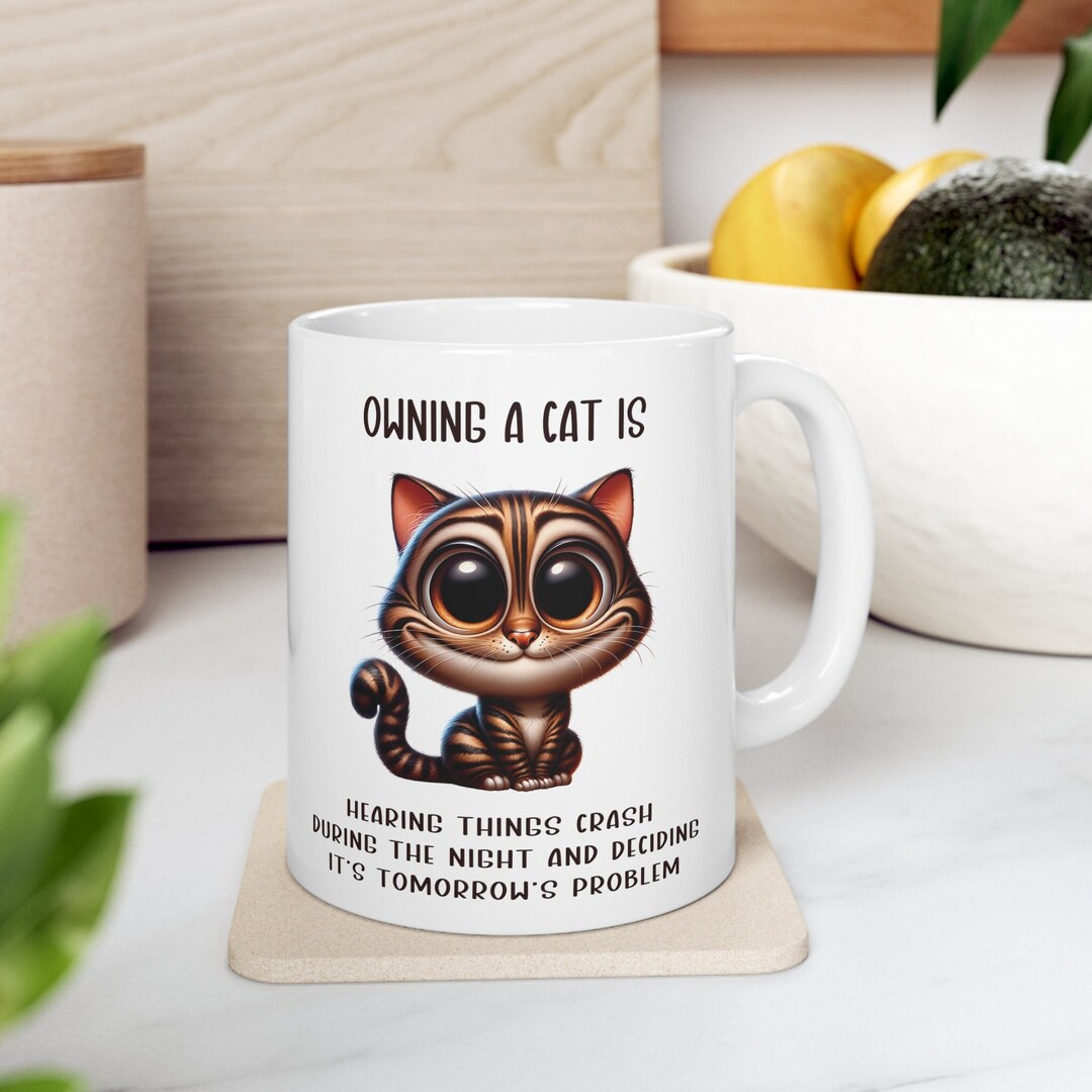 Funny Cat Mug, Funny Cat Gift, Cat Lovers Gift, Funny Cat Lovers Mug ...