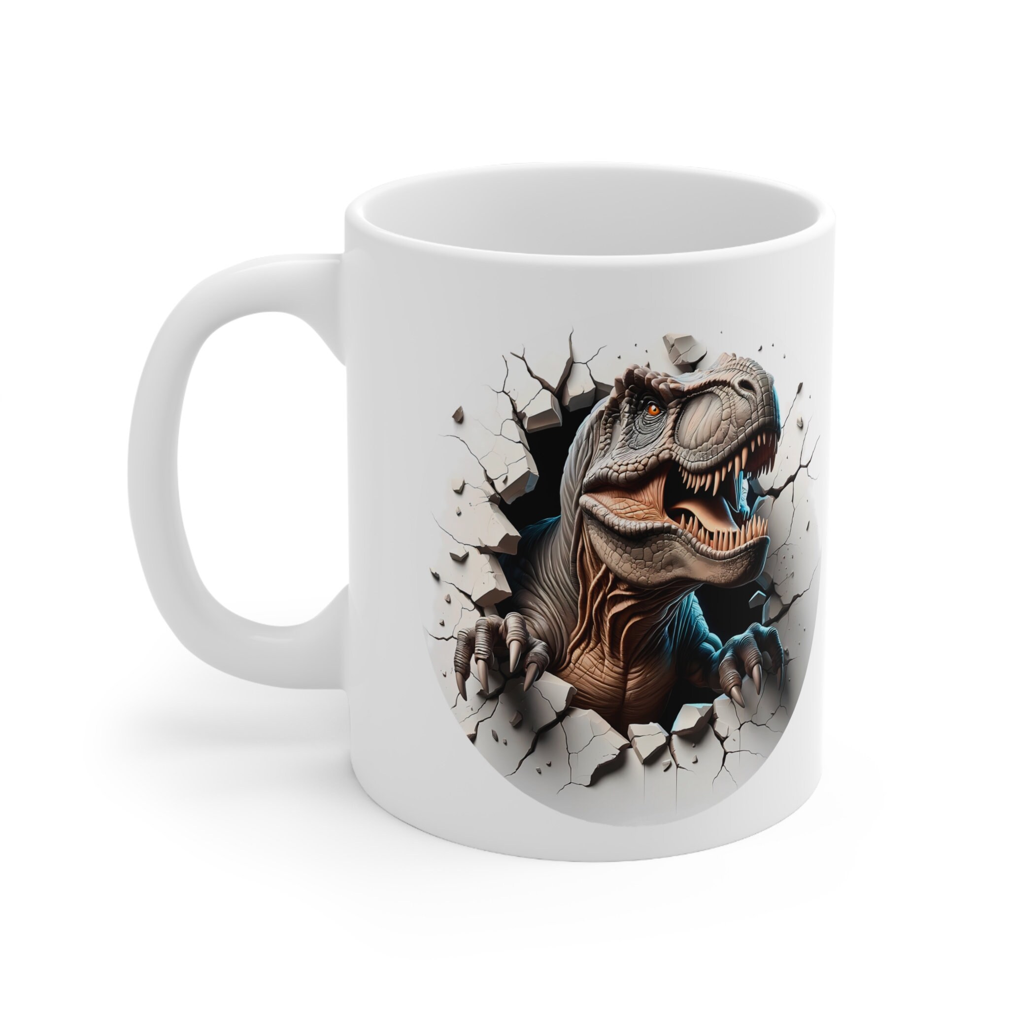 3D Trex Mug, Realistic Tyrannosaurious Rex Mug, Dinosaur Gift Mug ...