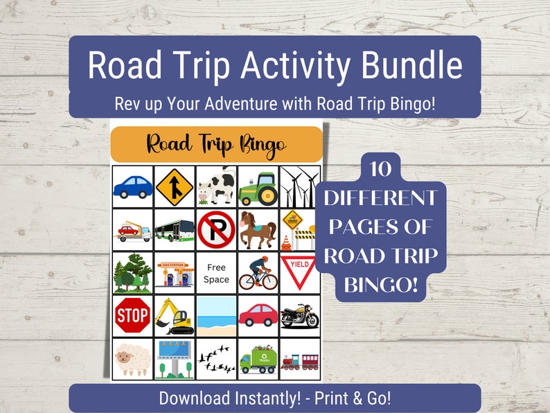 Kids Road Trip Games Printable, Family Road Trip Planner, Family ...
