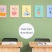 Alphabet Posters, Pastel ABC, Educational Wall Decor, Rainbow Printable ...