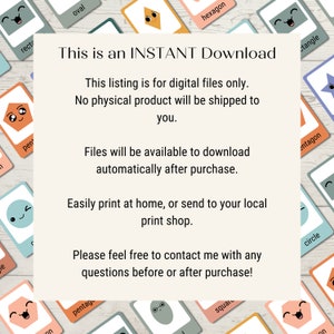 Boho 2D Shapes Poster, Educational Wall Decor, Neutral Printable Shapes ...