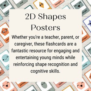 Boho 2D Shapes Poster, Educational Wall Decor, Neutral Printable Shapes ...