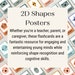 Boho 2D Shapes Poster, Educational Wall Decor, Neutral Printable Shapes ...
