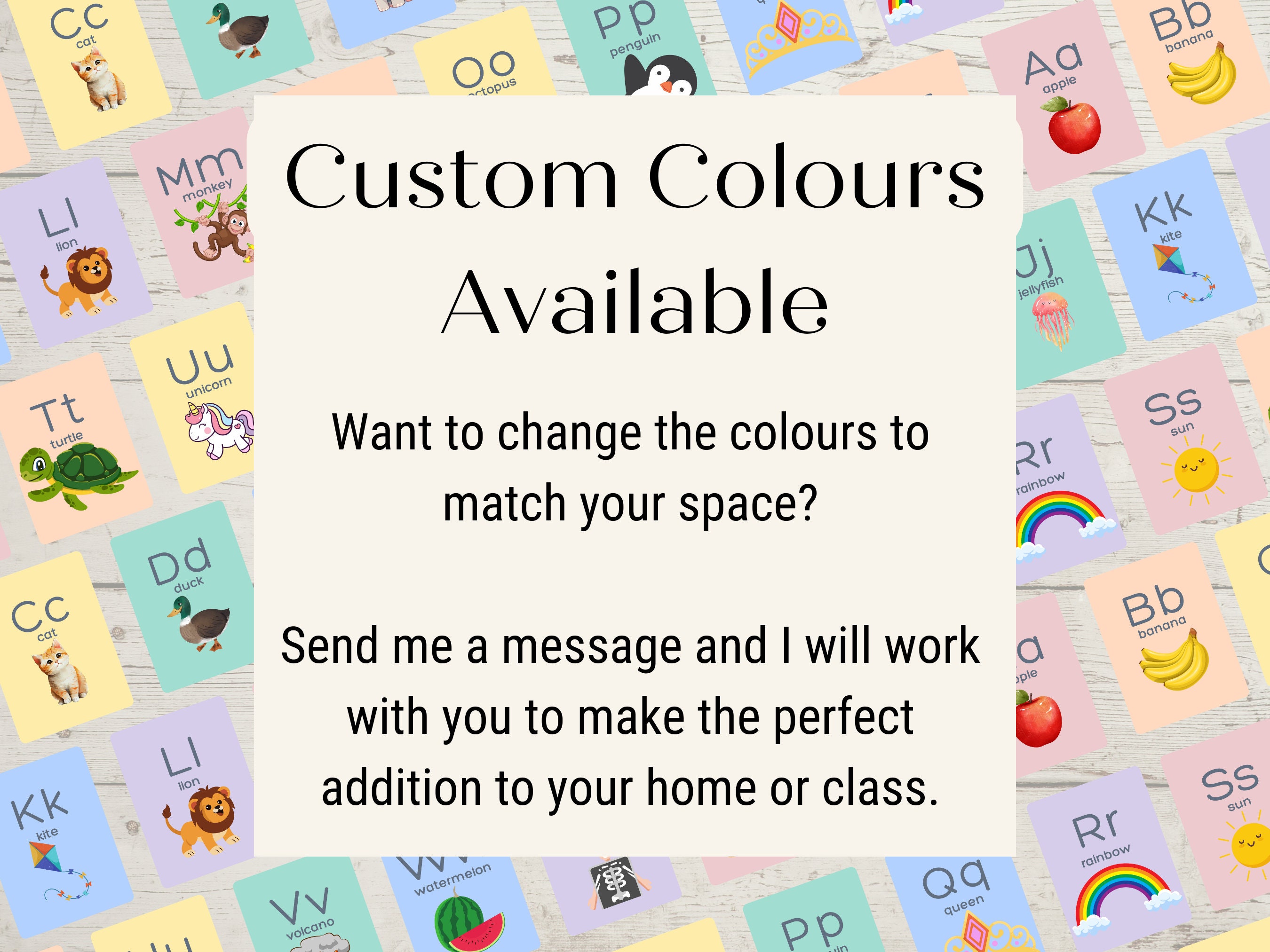 Alphabet Posters, Pastel ABC, Educational Wall Decor, Rainbow Printable ...