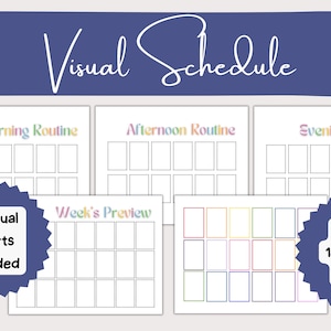 Daily Routine for Kids, Daily Routine Chart, Visual Responsibility ...
