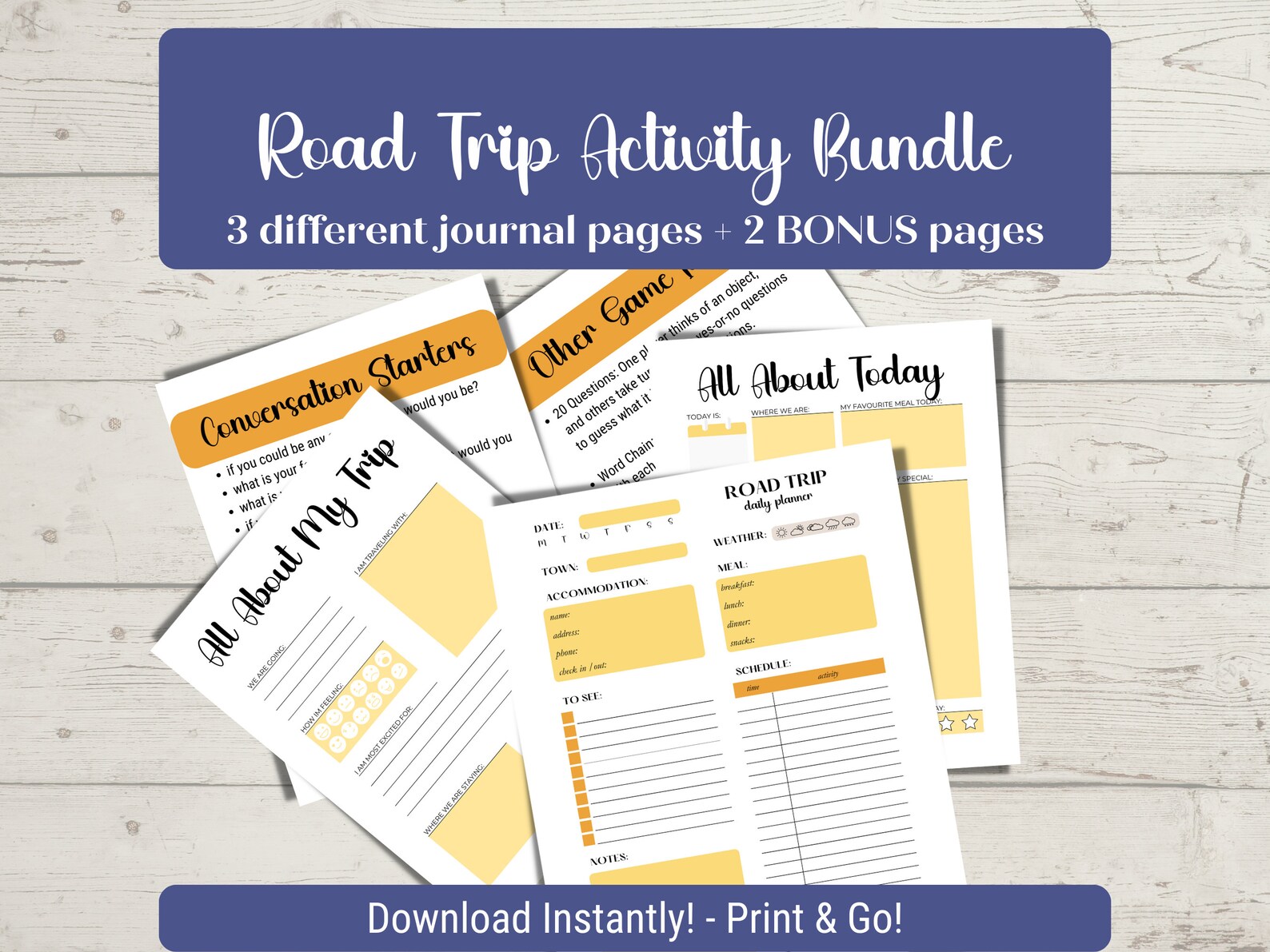 Ultimate Kids Road Trip Games Printable, Family Road Trip Planner ...