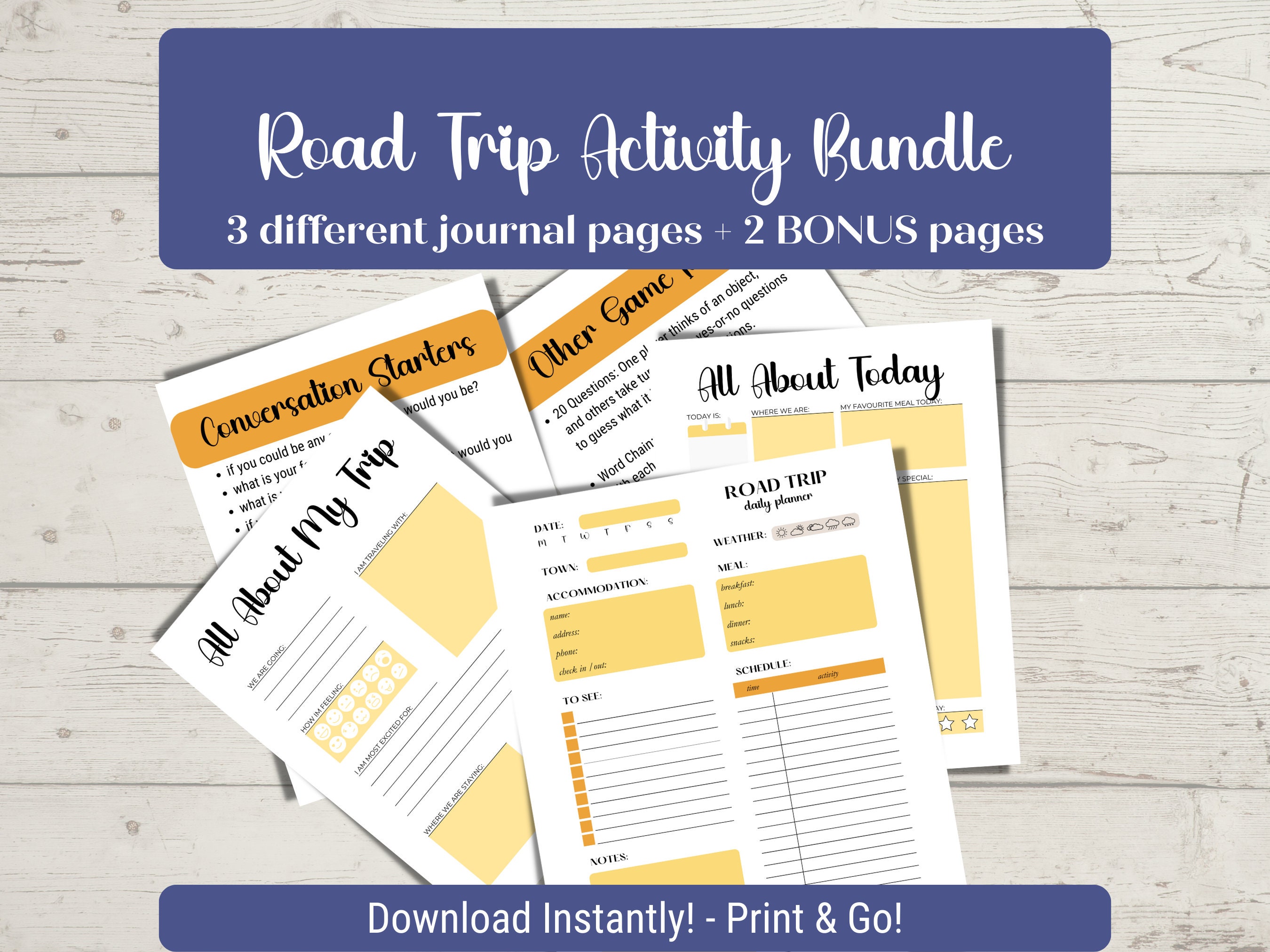 Ultimate Kids Road Trip Games Printable, Family Road Trip Planner ...