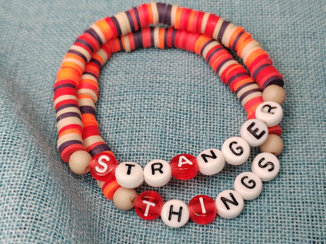 Stranger Things Inspired Clay Bead Bracelet Set Polymer Clay - Etsy