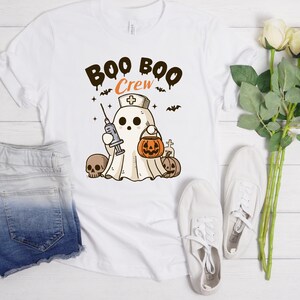 Boo Boo Crew Shirt, Halloween Nurse Shirt, Funny Halloween Shirts, Cute ...