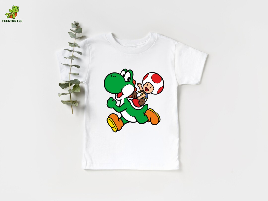 Toad Yoshi Super Mario Gaming Shirt, Toad Yoshi T-shirt, Super Mario ...