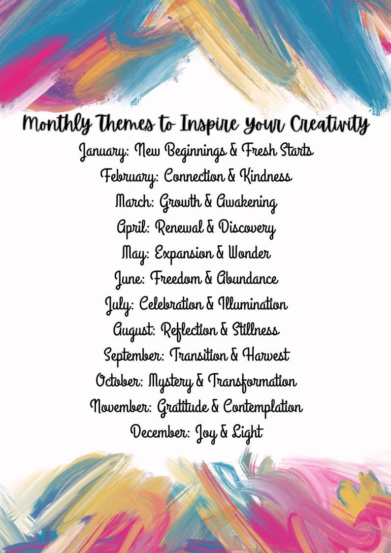 365 Daily Doodle Prompts | Instant Download PDF | Creative Art ...