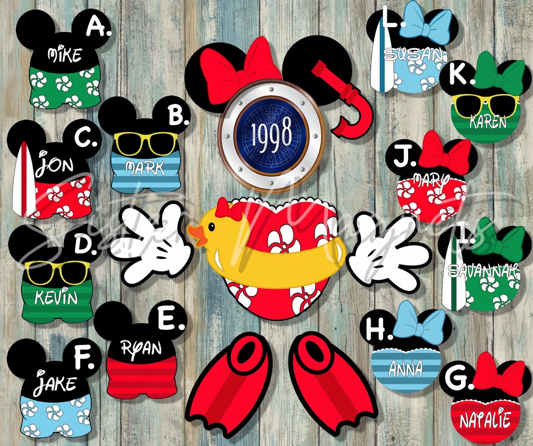 Custom Cruise, Castaway Cay DCL Beach Snorkel Minnie Swimsuit Inspired ...