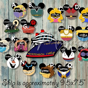 Custom Cruise, DCL Very Merrytime Cruise Magnet, Door Decorations ...