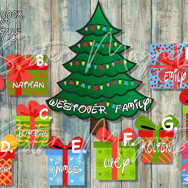 Magnetic Family Christmas Tree - Etsy