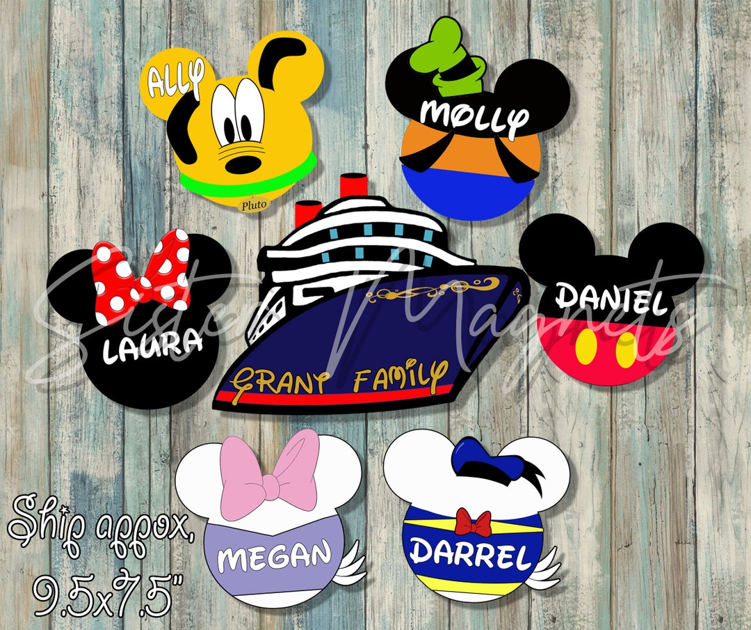 Custom Cruise, DCL Mickey, Minnie, Donald, Daisy, Goofy, Pluto Inspired ...