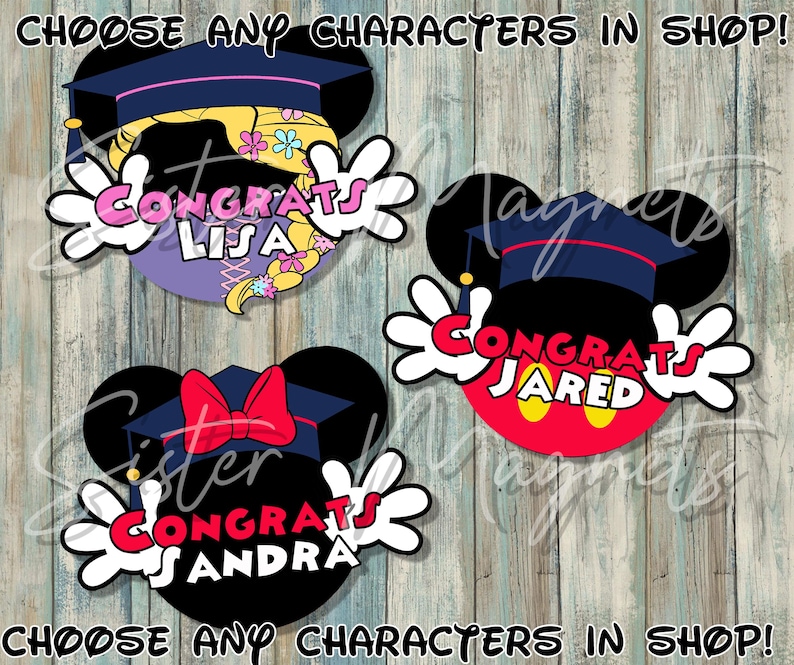 Custom Cruise, Graduation Cruise, Congrats Grad, Mickey Minnie ...