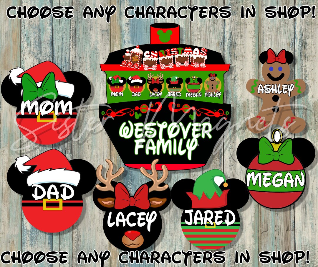 Custom DCL Very Merrytime Christmas Mickey Family Cruise Ship Door ...