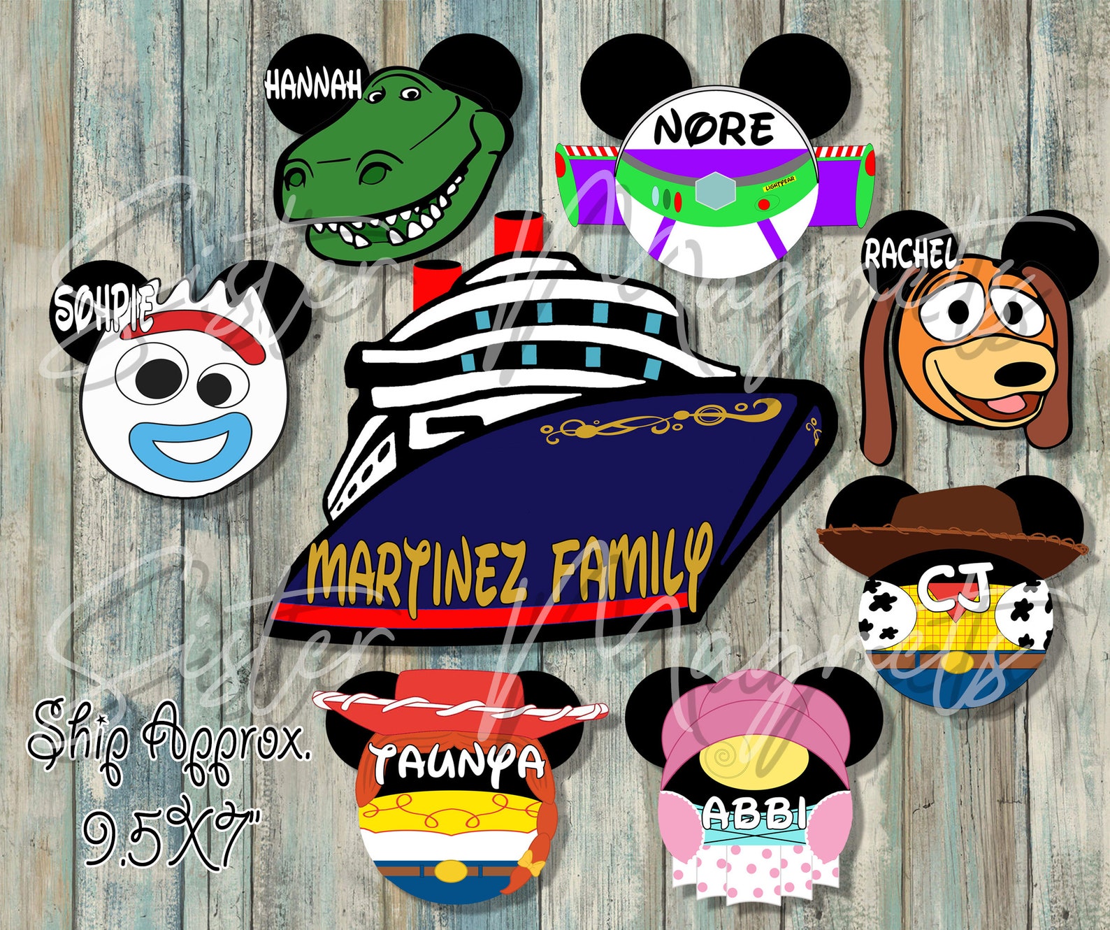 Custom Cruise, DCL Toy Story Inspired Cruise Magnets, Door Decorations ...