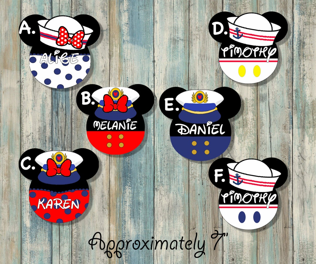Custom Cruise, Captain Mickey, Captain Minnie, Sailor Mickey, Sailor ...