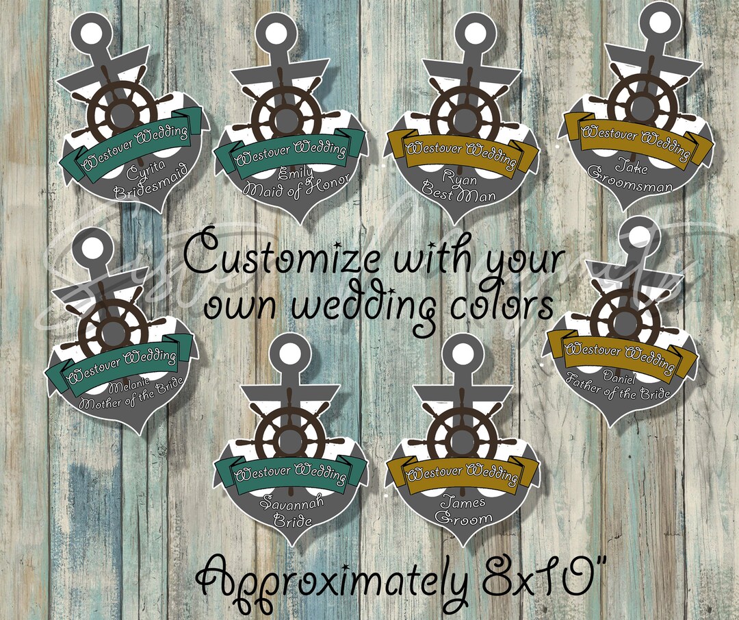 Custom Cruise, Wedding Party Cruise Magnet, Anchor, DCL, RCC ...