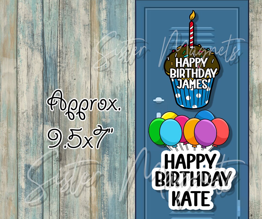 Birthday Locker Magnets, Sports Locker Decor, Name Locker Magnet ...