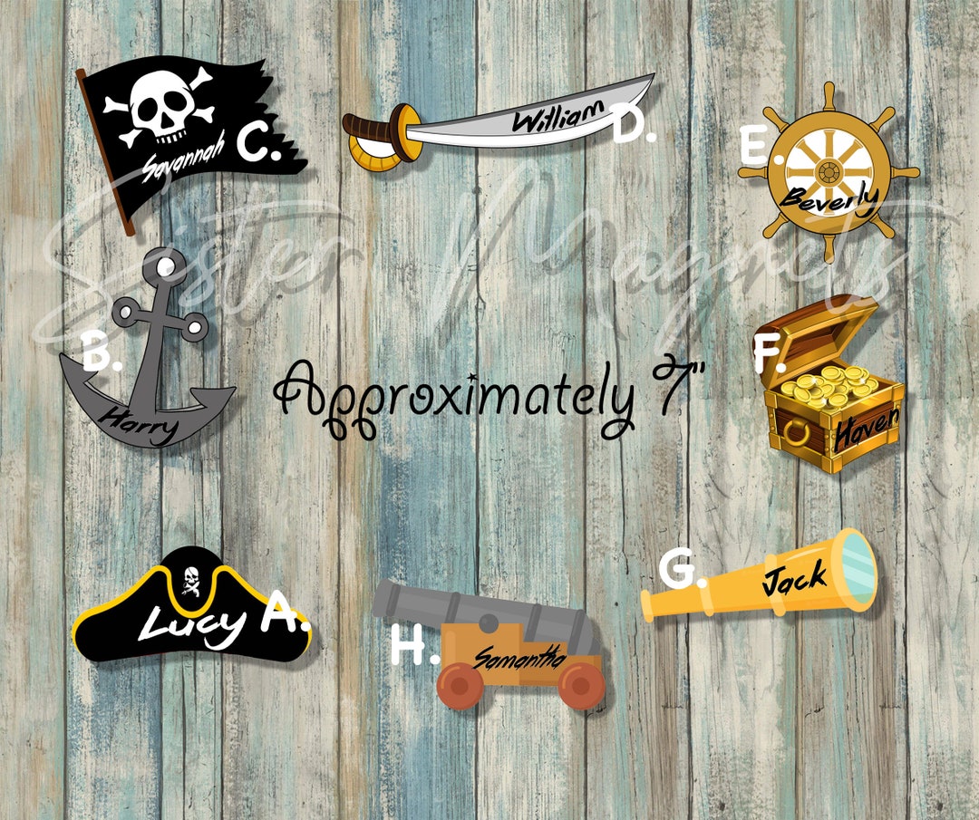 Custom Cruise, Pirate Cruise Magnets, Door Decoration, Sword, Treasure ...