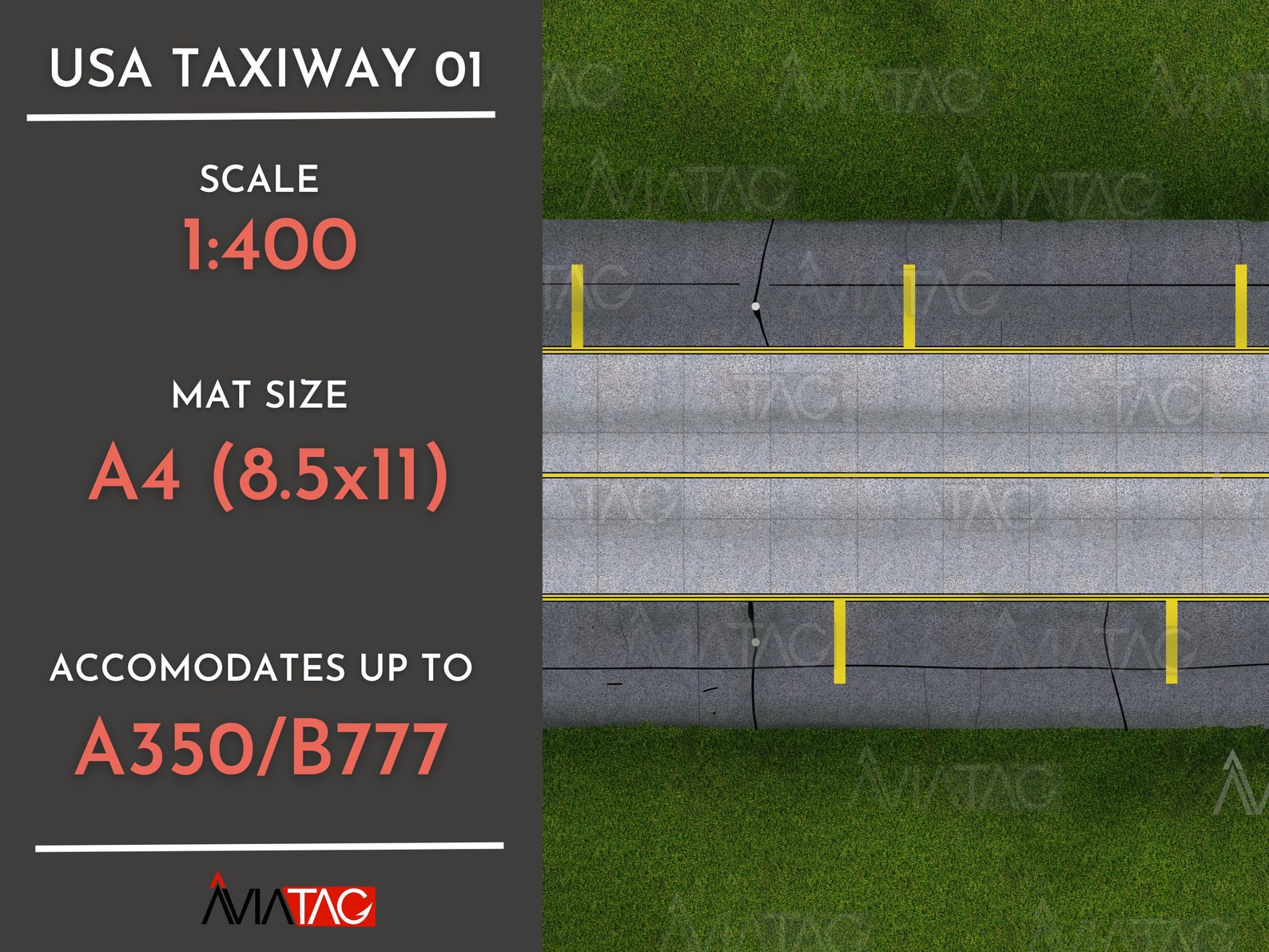 1:400 Scale Airport Layout | Digital Download | Model Airport Taxiway ...