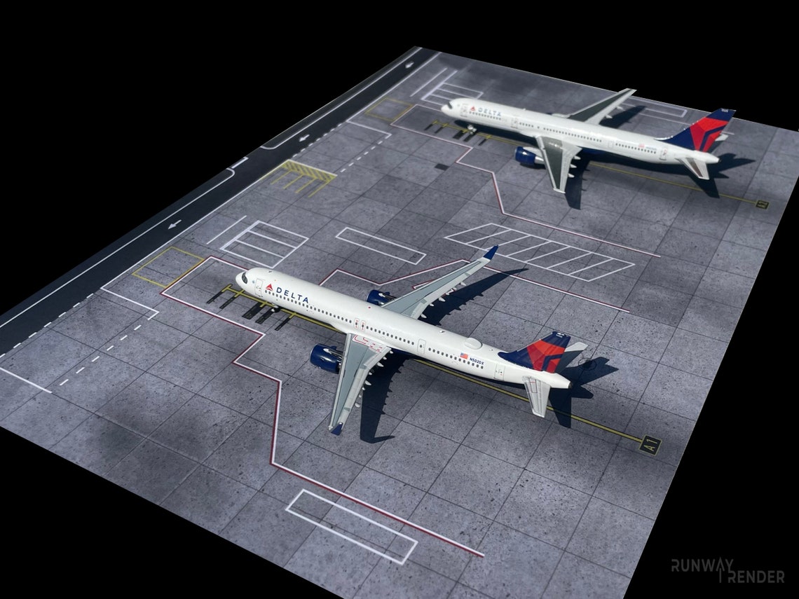 1:400 Scale Airport Ground Foil | Digital Download | Model Airport Foil ...