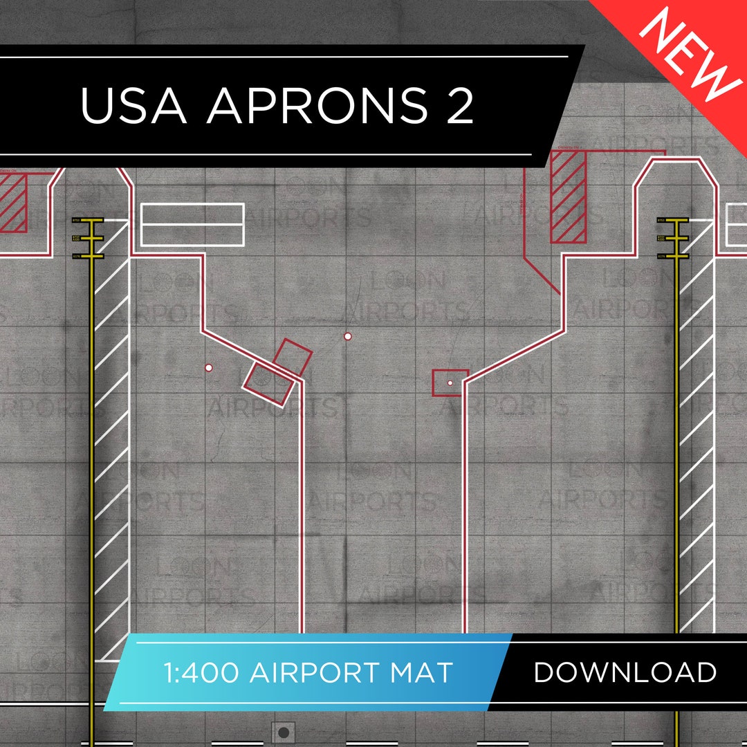 1:400 Scale Airport Ground Foil | Digital Download | Model Airport Foil ...
